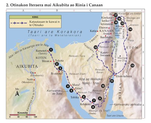 2. Otinakon Iteraera mai Aikubita ao Rinia i Canaan