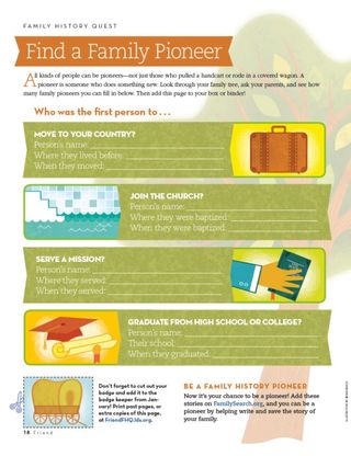 Find a Family Pioneer