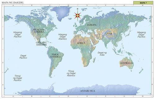 Mapa 7: Mapa ng Daigdig