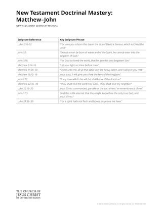 Doctrinal Mastery Review 5