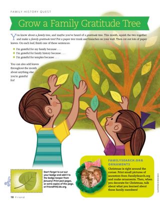 Grow a Family Gratitude Tree